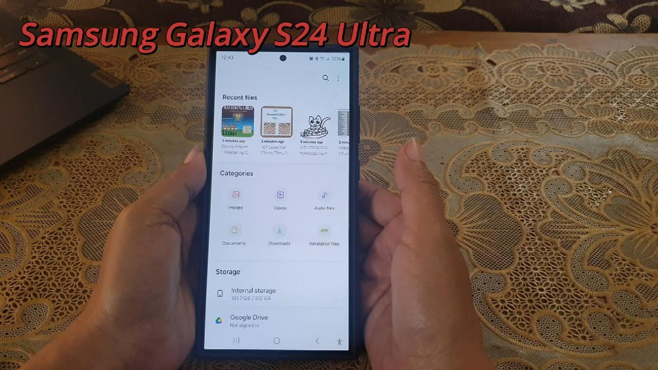 How to show categories section on My Files app on Samsung Galaxy S24 ...