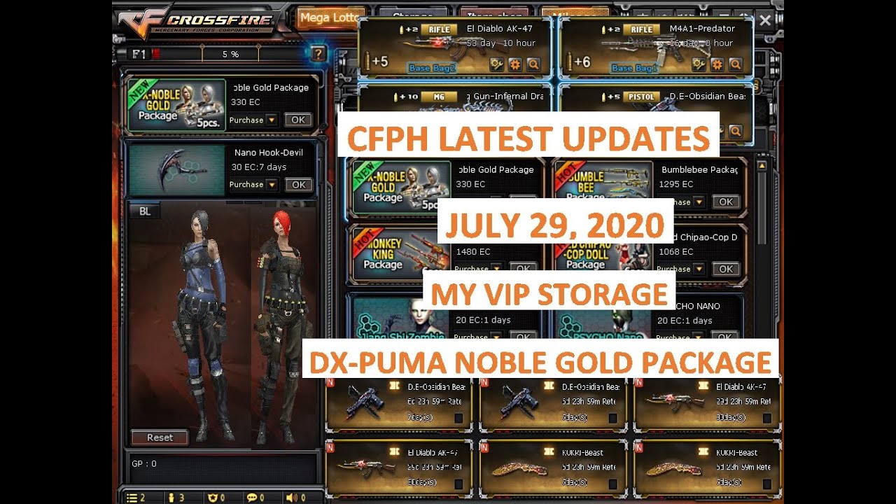CrossFire Philippines:New Patch Update July 29, 2020 New Package DX ...