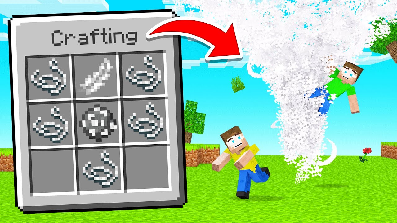 Minecraft, But You Can CRAFT NATURAL DISASTERS! - YouTube