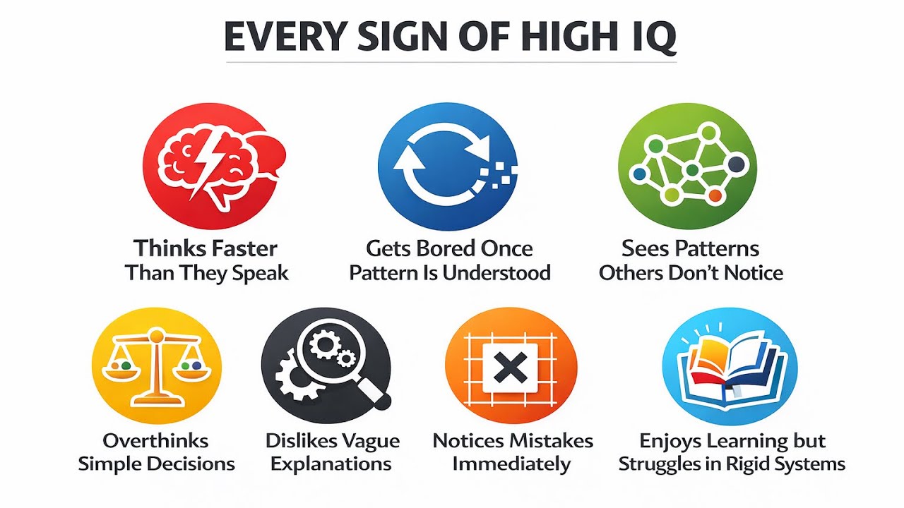 Every Sign of high IQ that you must know explained in 2 minutes - YouTube