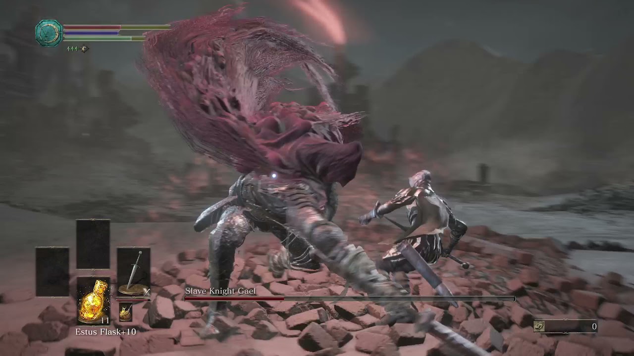 Ds3 SL1 Slave Knight Gael - YouTube