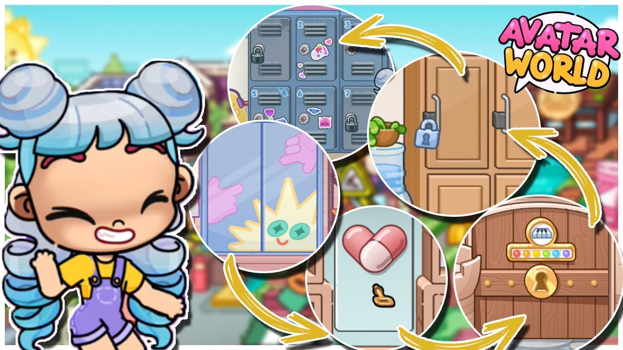 ALL KEYS TO SECRET ROOMS in Avatar World - YouTube