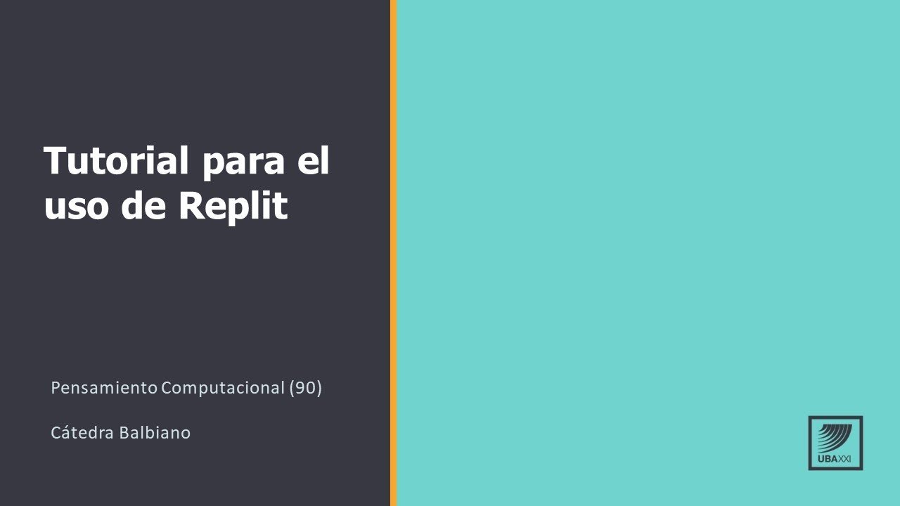 Pensamiento computacional: Tutorial para el uso de replit - YouTube