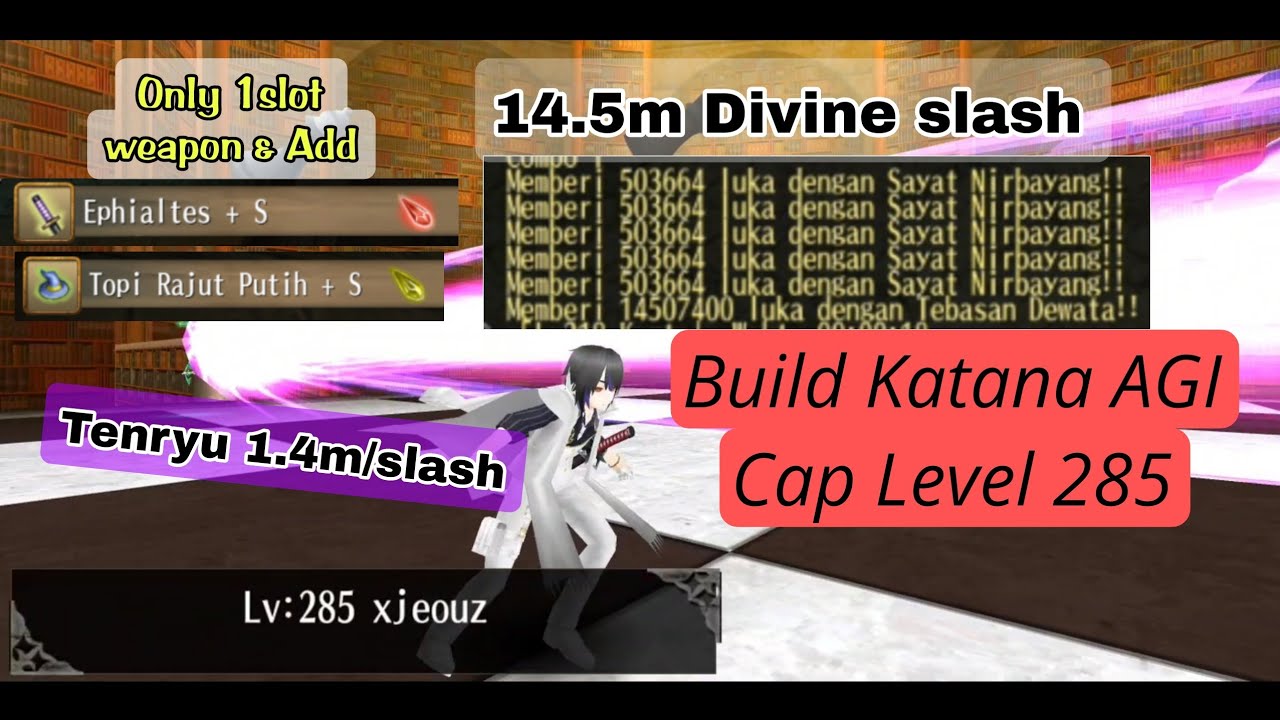 Toram Online - Build Katana AGI level 285 By xjeouz - YouTube