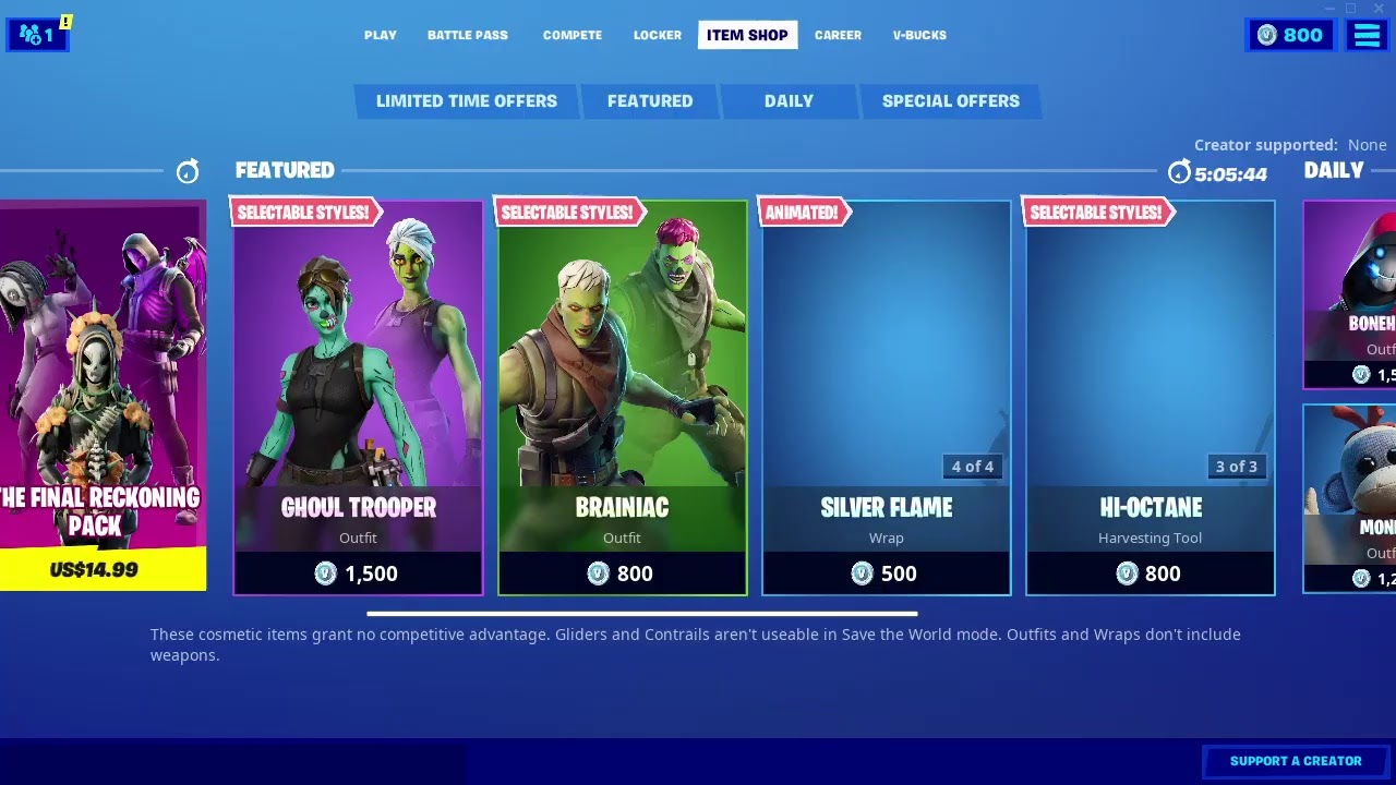 Daily/ItemShop/16-October-2020/Fortnite - YouTube