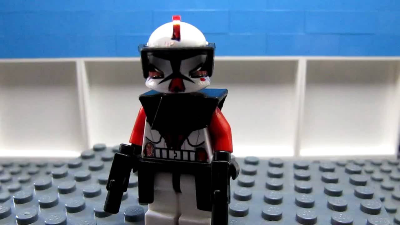 Custom LEGO Minifigure: Star Wars Clone Commander Wolf [Different from ...