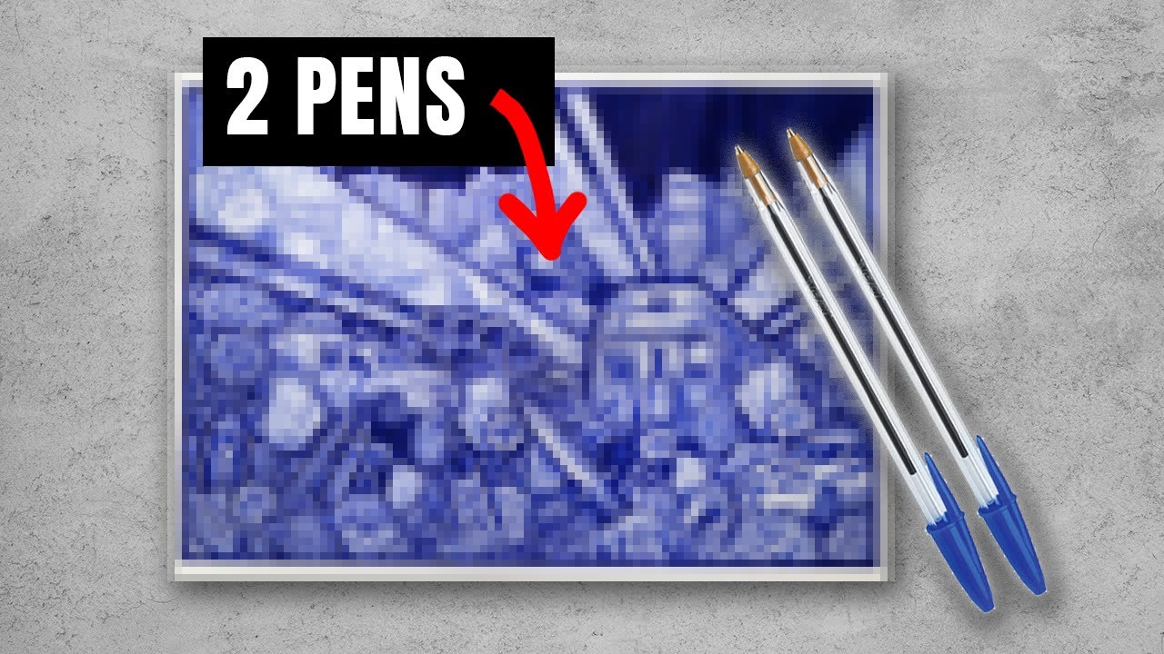 Drawing THIS with 2 Pens! - YouTube