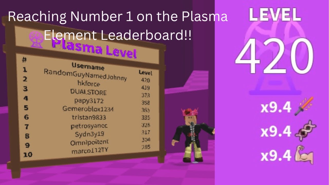 THE NEW PLASMA ELEMENT KING! Saber Simulator: Reaching Number 1 On The ...