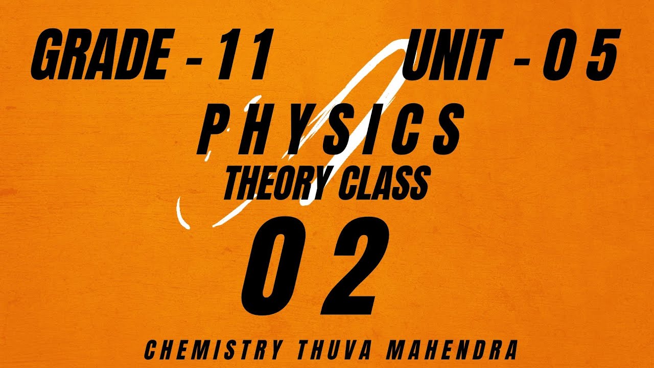 GRADE - 11 UNIT-05 PHYSICS THEORY CLASS - 02 - YouTube