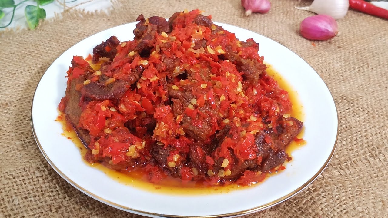 RESEP DENDENG BALADO PADANG - YouTube