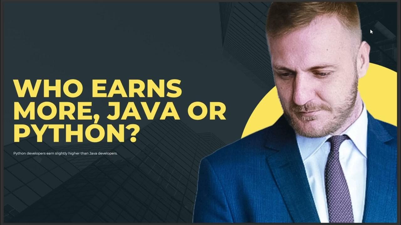 WHO EARNS MORE, JAVA OR PYTHON - YouTube