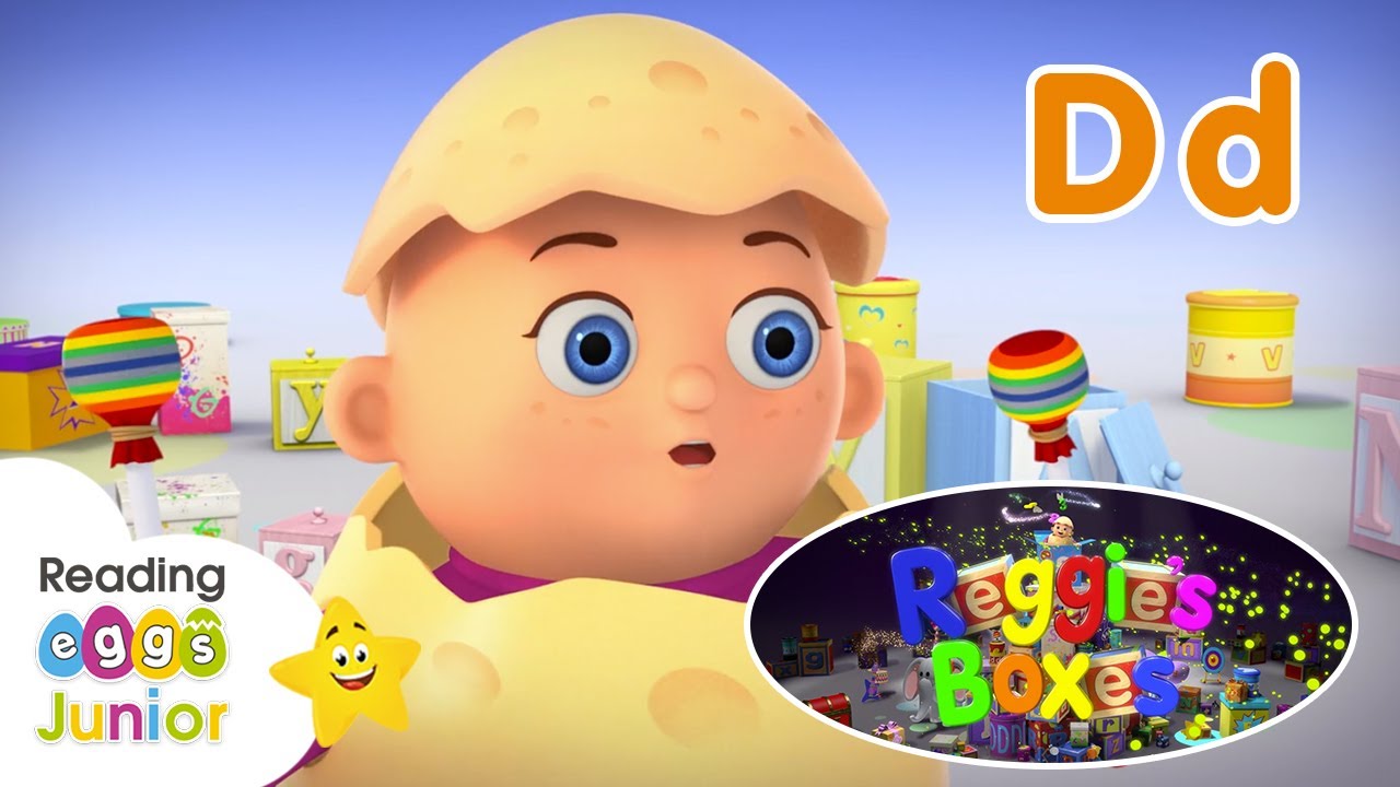 Learn Letter D 🦕 Reggie’s Boxes 🎁 Learning Letters 🔤English Alphabet ...