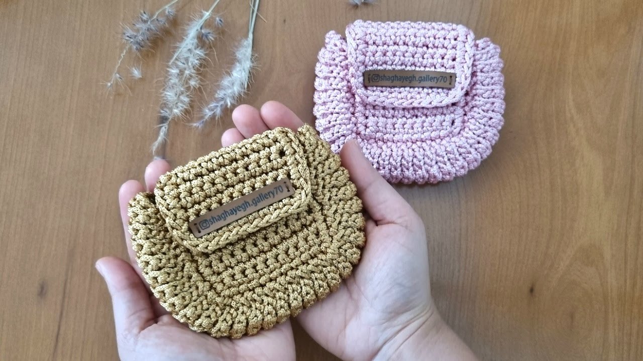 how to crochet small wallet💫💫easy wallet crochet for beginners - YouTube