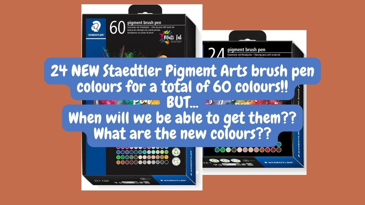 24 new colours of Staedtler Pigment Arts Brush pens... but when will ...