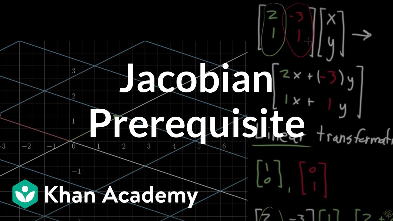 Jacobian prerequisite knowledge - YouTube
