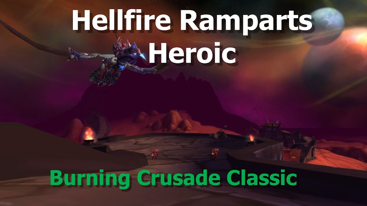 Hellfire Ramparts Heroic--Orc Warlock Gameplay--TBC Classic - YouTube