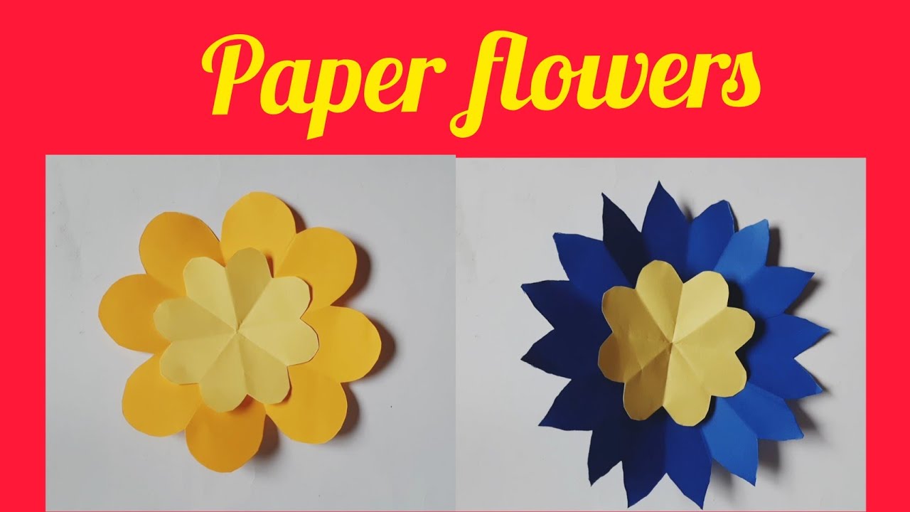 Different types of paper flowers - YouTube