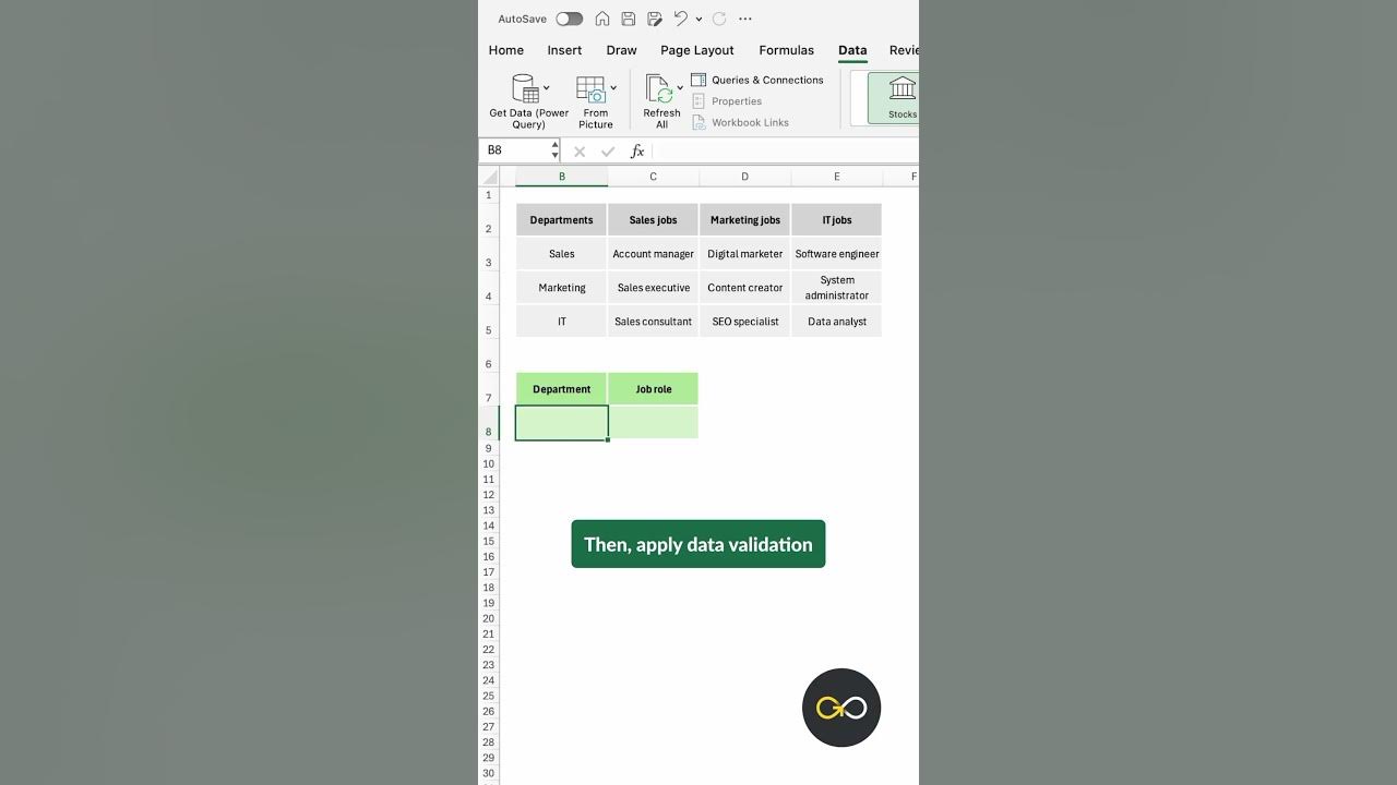 #ExcelShorts | How to Create a Dependent Drop-Down List in Excel 😎 - YouTube