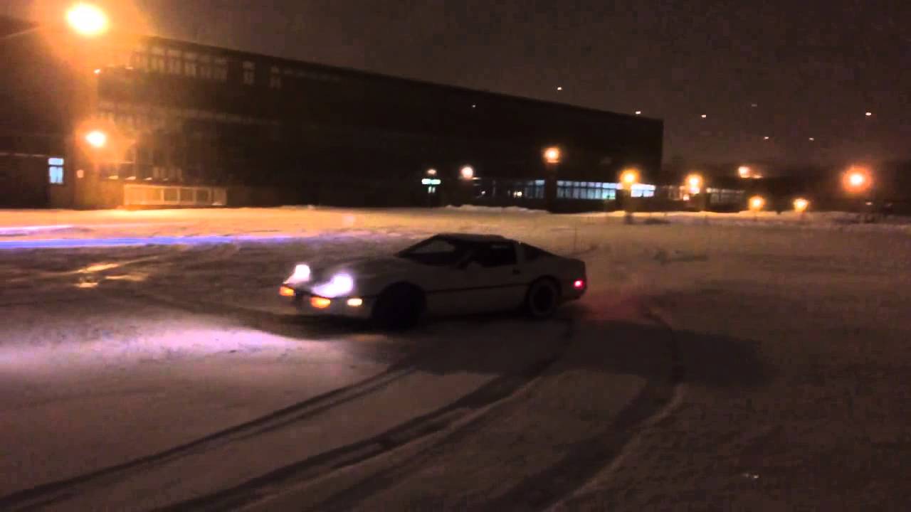 1989 corvette in snow - YouTube