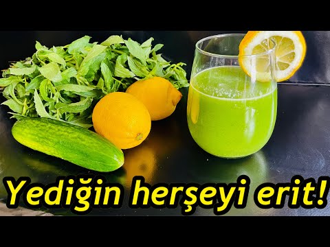 Gün içinde yediğiniz herşeyi eriten meyve suyu:Yatmadan önce akşam için!