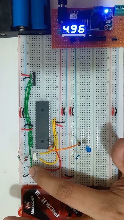 Setting up the PIC18F45Q10 microcontroller on the breadboard - Day 1 - YouTube