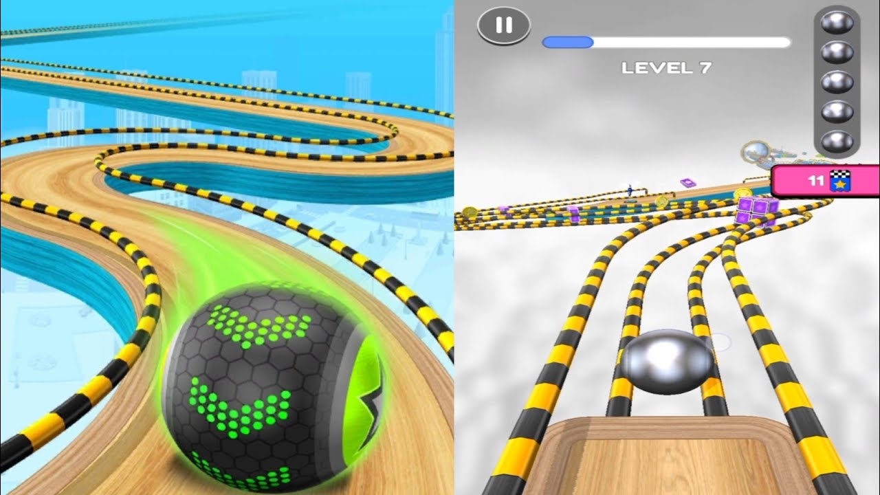 Going Balls Running ! Speedrunning balls ! Level 1+2+3+4+5+6+7+8+9+10 ...