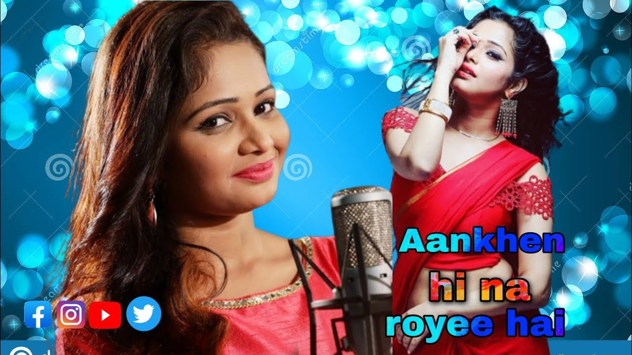 Aankhen Hi Na Royee Recreated song Sanu mix music - YouTube