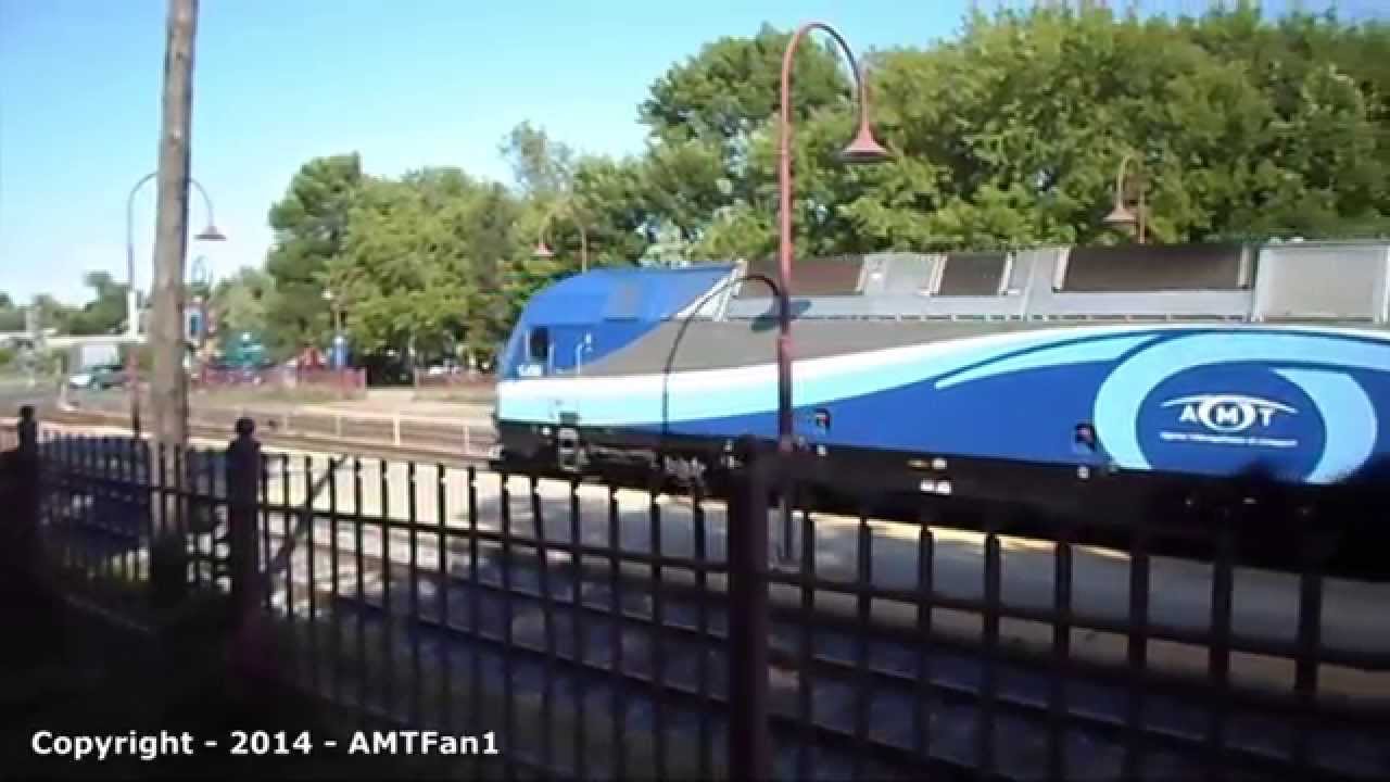 AMT Montreal commuter trains - July & August 2014 - YouTube