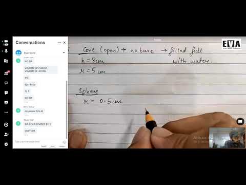 Eduvision Academy -- EVA -- Maths -- Class-10th -- Ch.-13 -- Surface ...