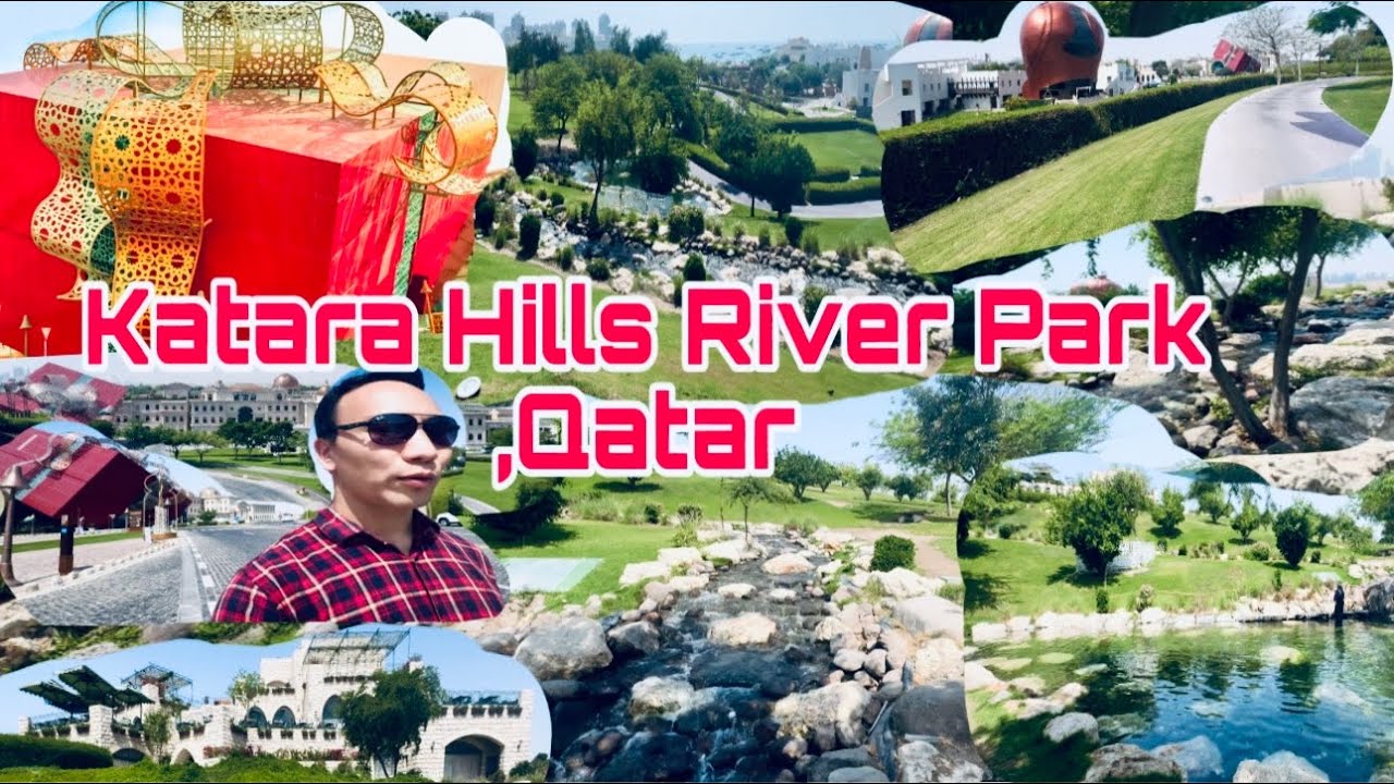 Katara🏞️Hills And Waterfall Full Video in Qatar🇧🇭#कतार #qatara hills# ...