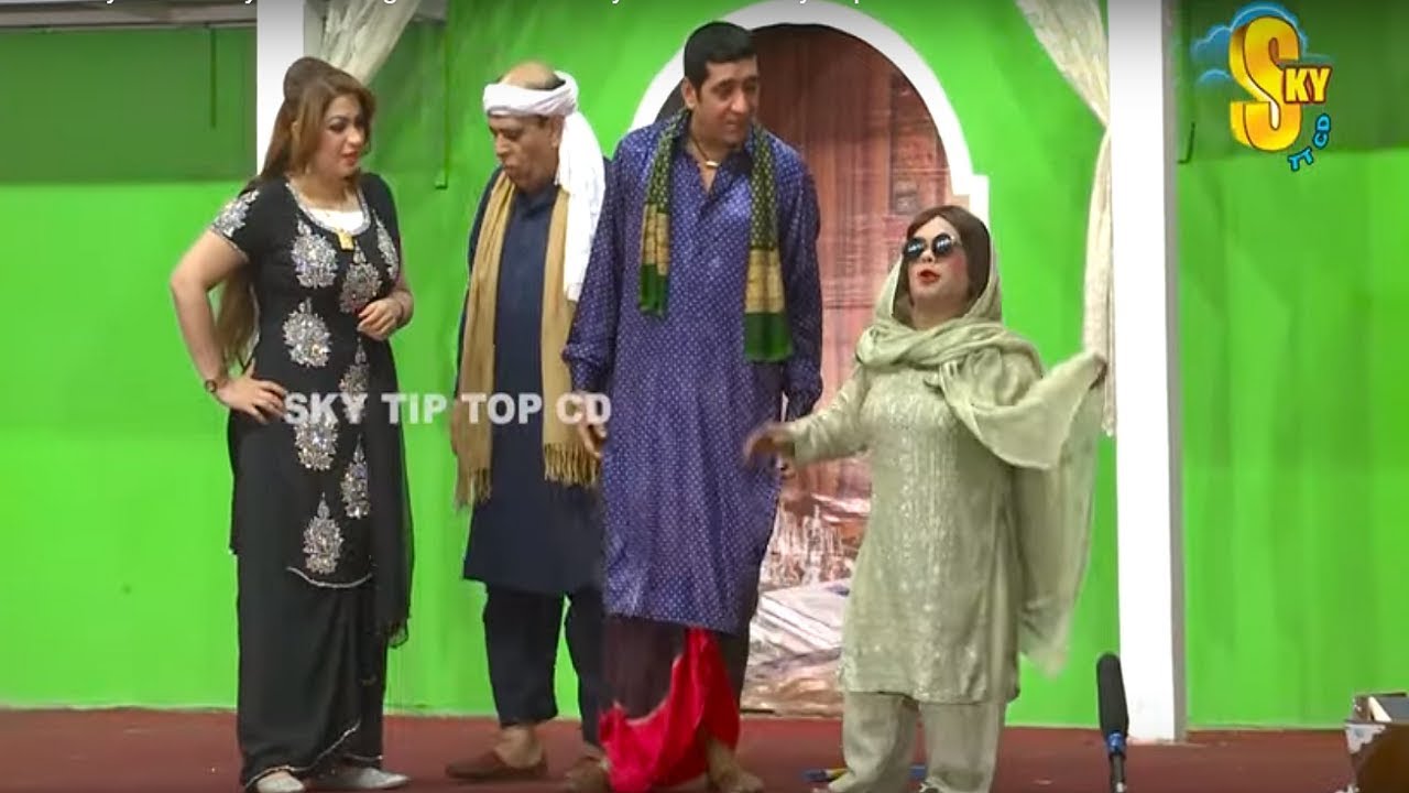 Zafri Khan and Azeem Vicky with Vicky Kodu | Stage Drama Phannay Khan ...