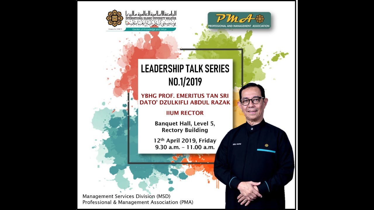 Leadership Talk by IIUM Rector - YouTube