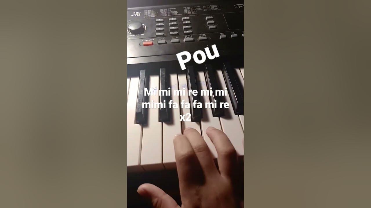Pou piano tutorial - YouTube