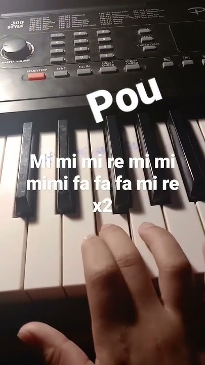 Pou piano tutorial - YouTube