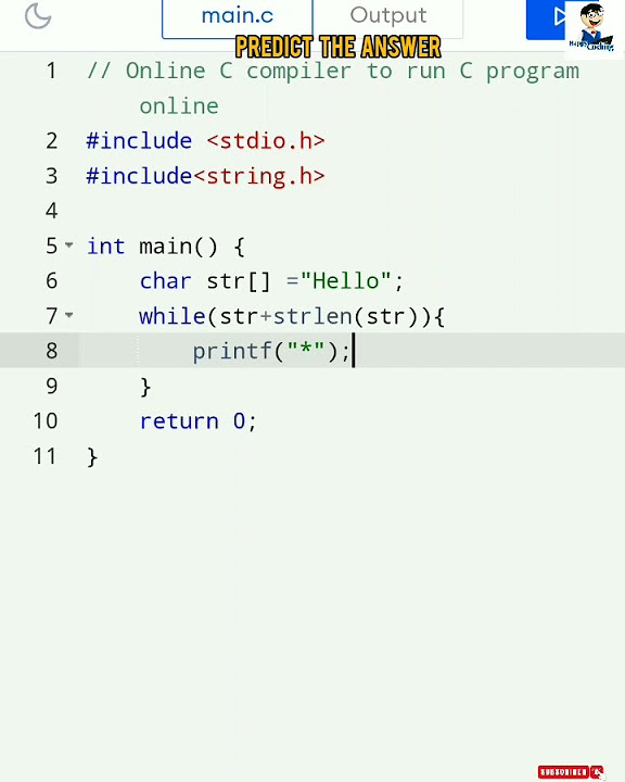 Predict The Answer For Above Program Using String Happycoding Cprogramming C Programming