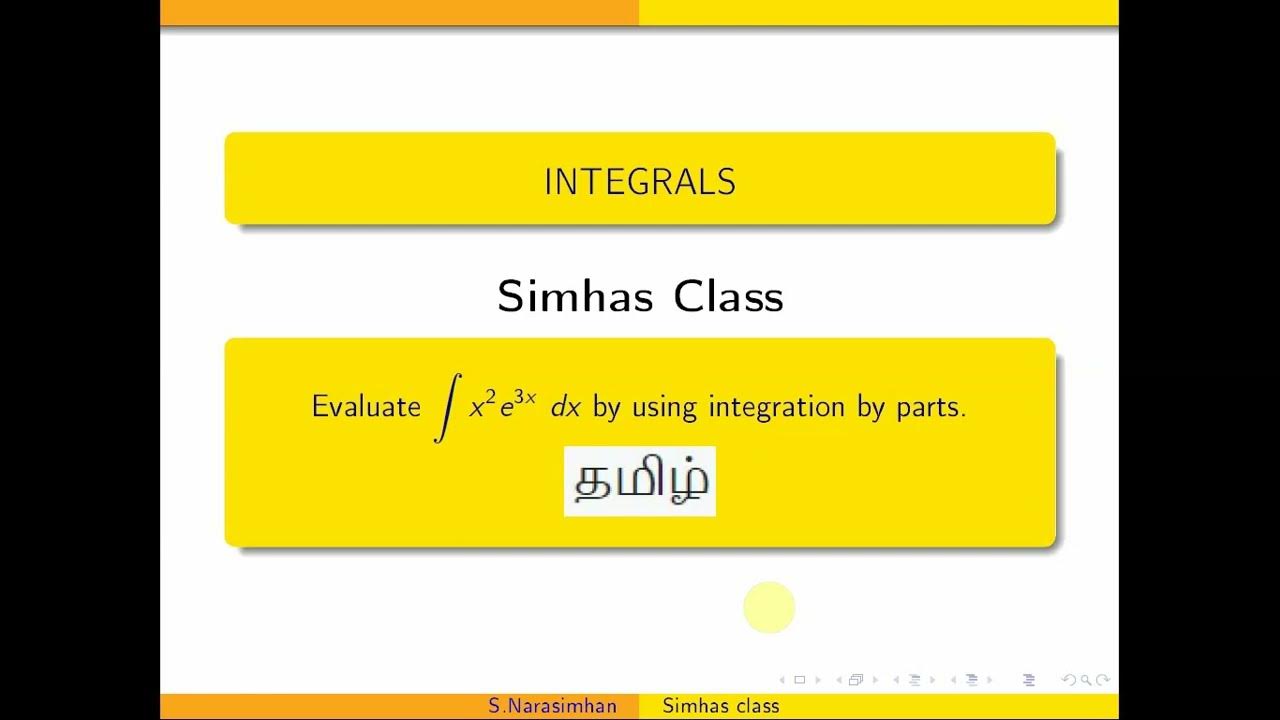 #MA3151 Evaluate integral x^2 e^{3x} dx by using integration by parts. - YouTube