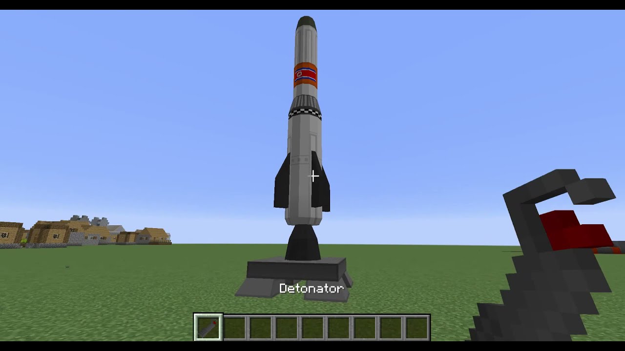 Minecraft Nuclear Missile Test - YouTube