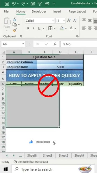 Quickly Border Excel Shorts Exceltutorial Viralshorts Msexcel Exceltips Exceltrick