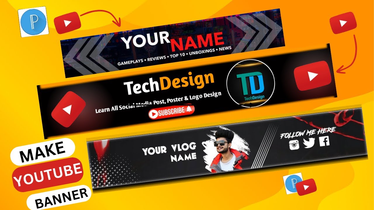 How To Make YouTube Banner On Mobile | YouTube Banner Kaise Banaye ...