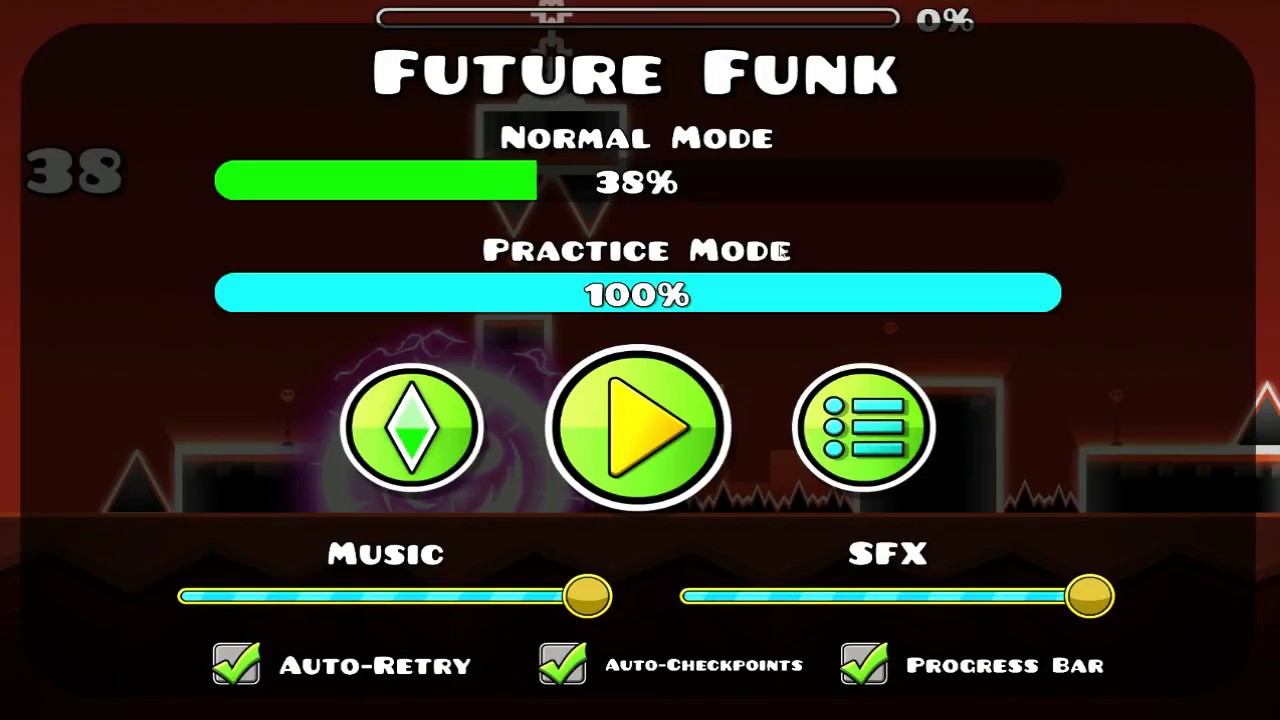 Geometry Dash - Future Funk - Solo 34% - Only 34% - YouTube
