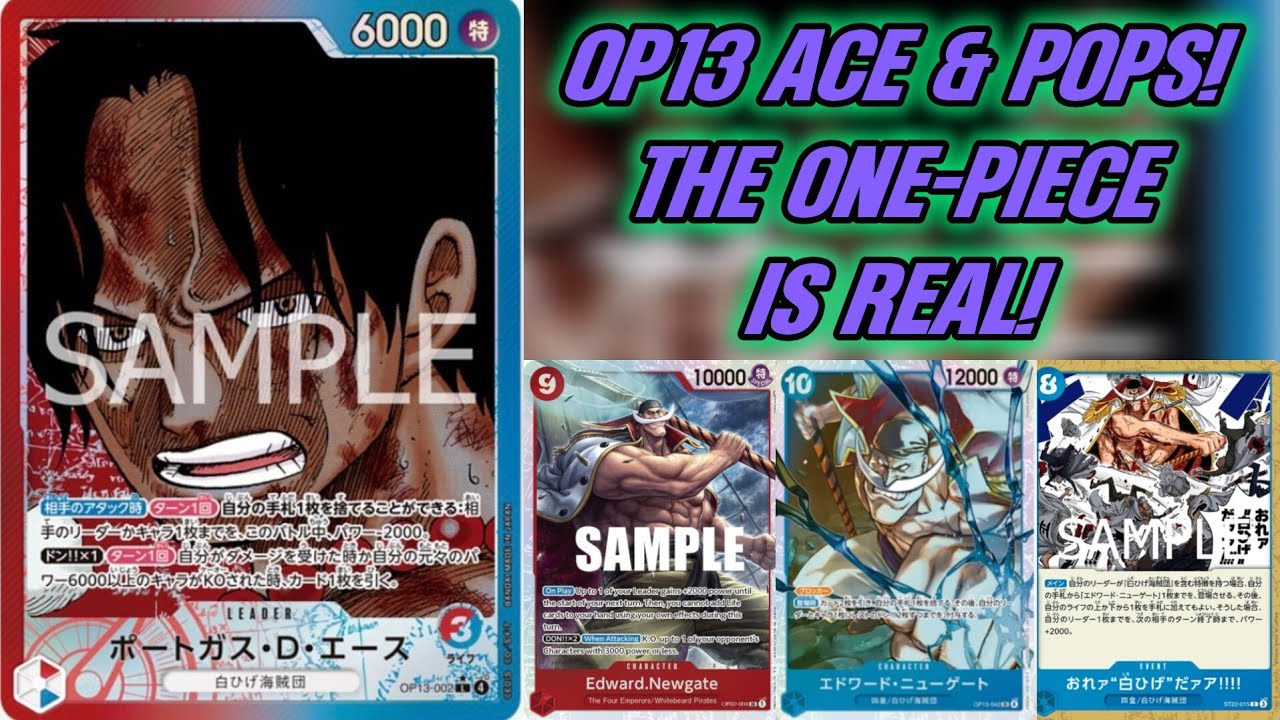 OP13 RED BLUE ACE! DECKLIST, GUIDE, AND MATCHES! - YouTube