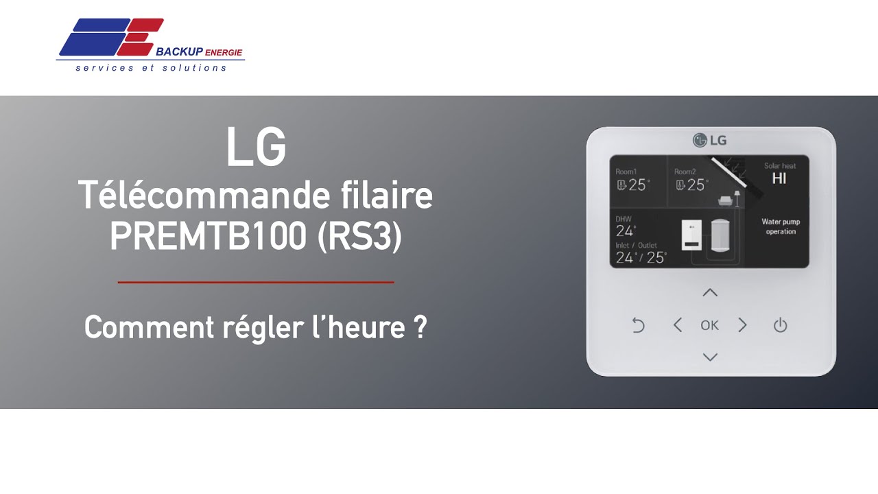 LG PREMTB100 (RS3) | Comment régler l'heure ? - YouTube
