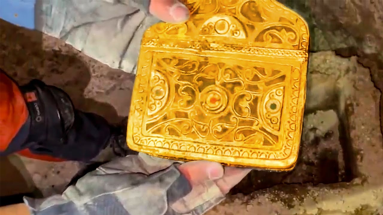 Metal Detector Strikes GOLD! Ancient Treasure Trove Unearthed—Jewels ...