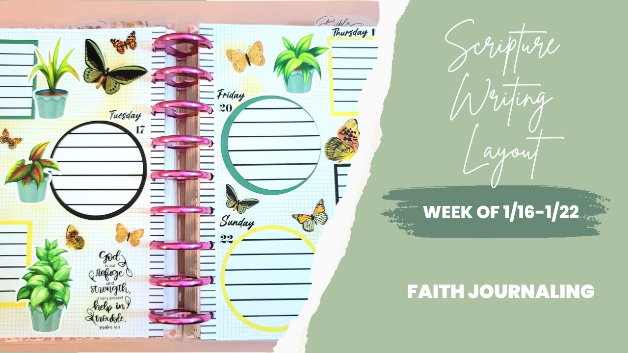 Scripture Writing Layout for 2023 | Week of 1/16 - 1/22 | #vinvonaly # ...