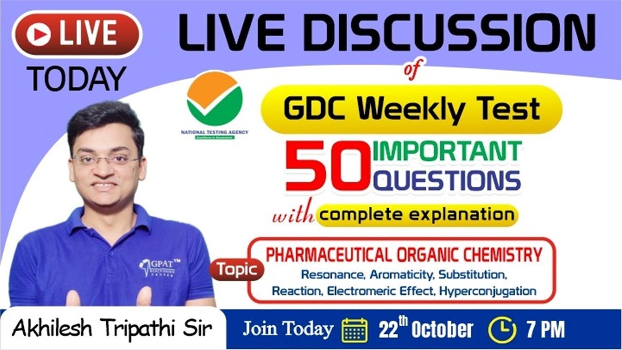 GDC WEEKLY TEST- LIVE INTERACTION| DISCUSSION WITH COMPLETE EXPLANATION ...