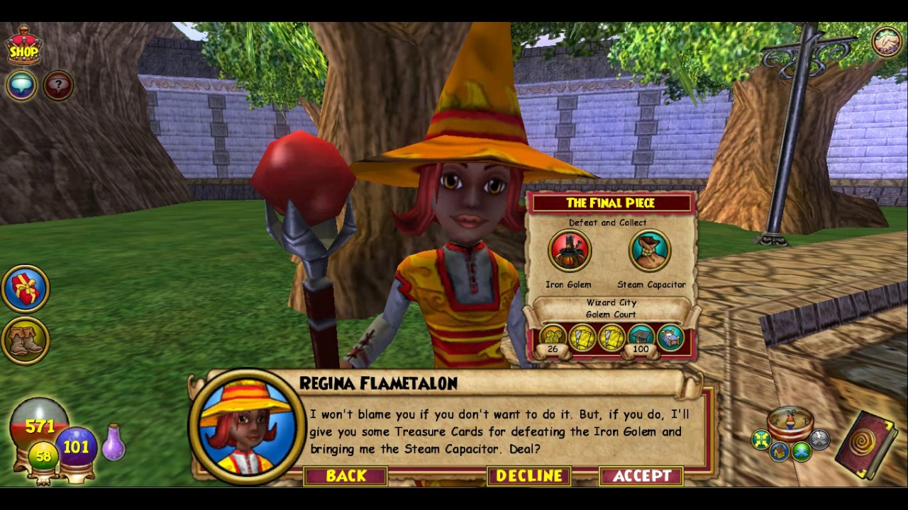 Wizard 101: Death Playthrough Part 11-Golem Tower - YouTube