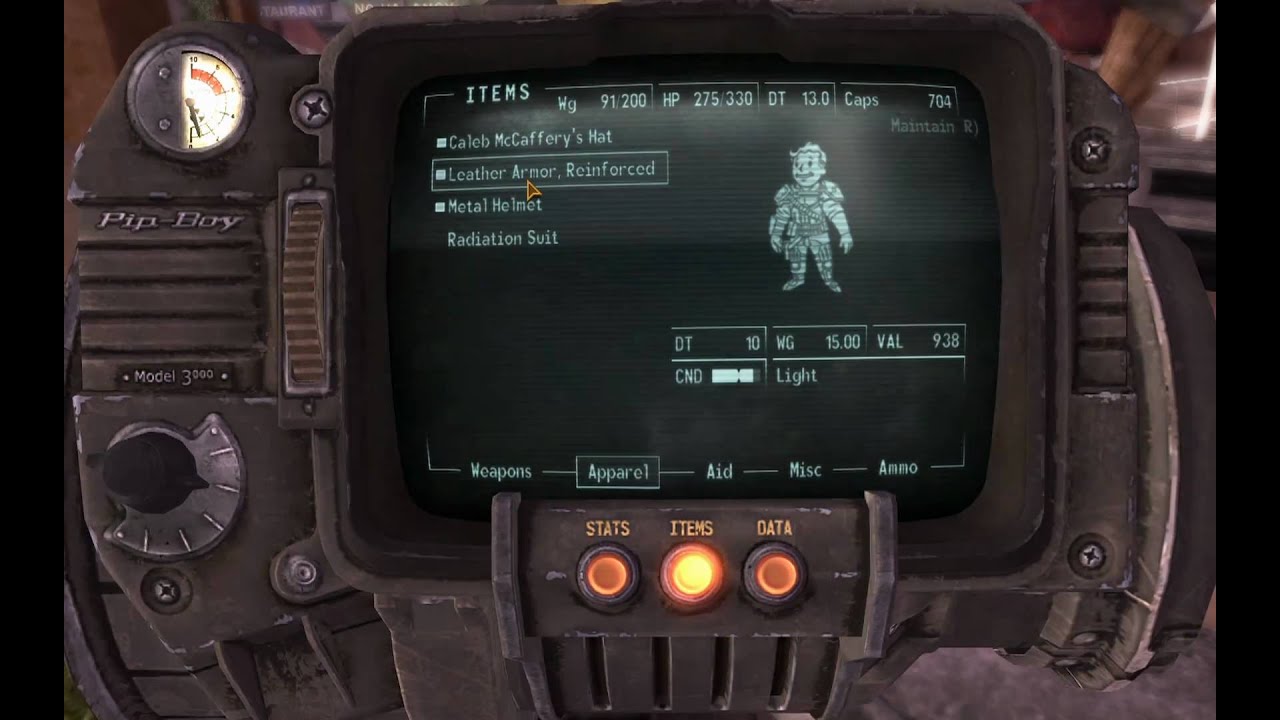 Fallout New Vegas: Caleb McCaffery's Hat Bug - YouTube