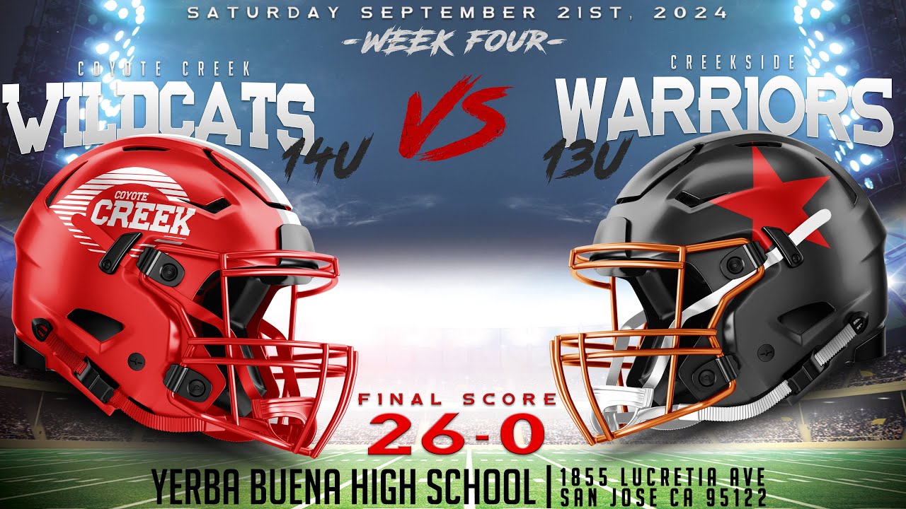 14U Creekside Warriors at Coyote Creek Wildcats (San Jose, CA) - 9/21 ...