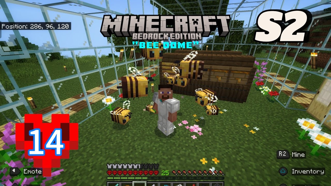 Minecraft Bedrock Edition - "Bee Dome." | Let's Play (Season 2, Episode ...