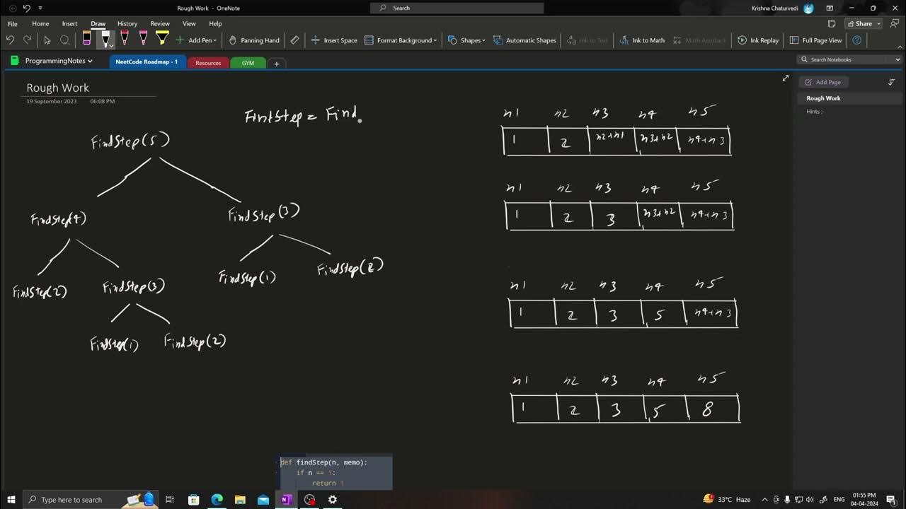 Climbing Stairs Dynamic Programming Python Lazy Tutorial Youtube